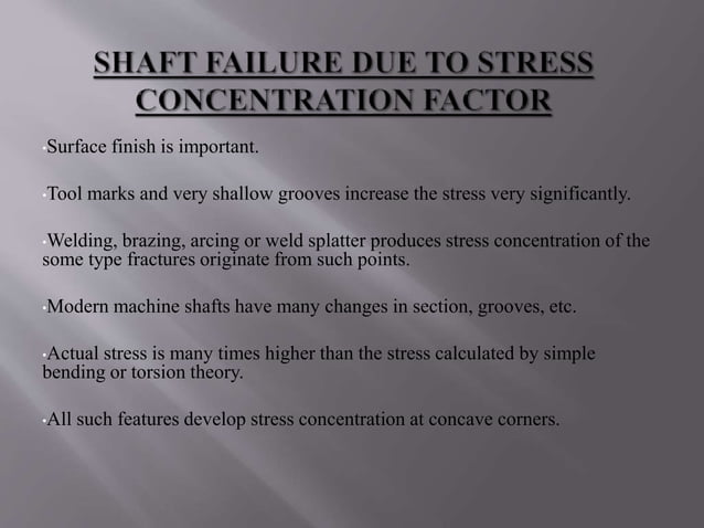Shaft and Axle Failure | PPT