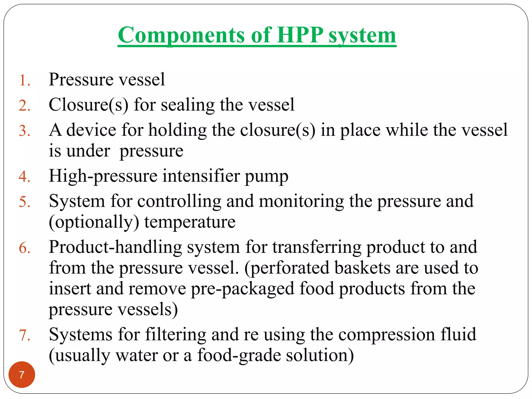 High pressure processing of foods | PPTX