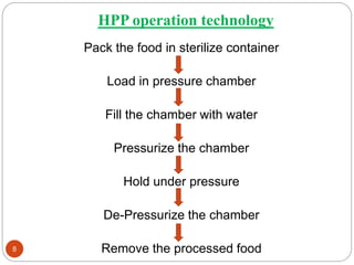 High pressure processing of foods | PPTX