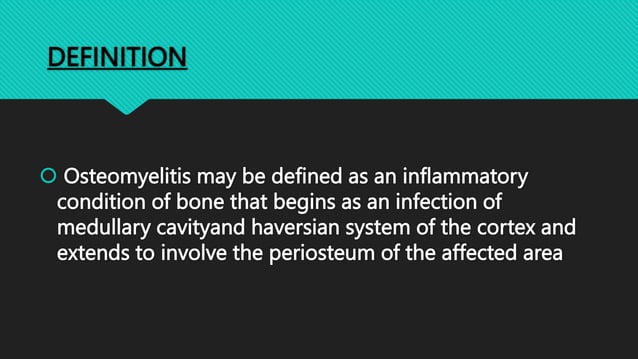 Chandana - Osteomyelitis .omfs surgery bds | PPTX