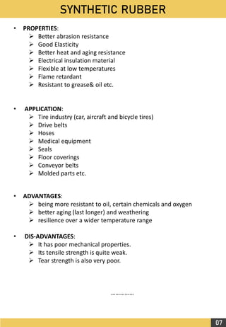 FIBRE REINFORCED PLASTIC (FRP) & SYNTHETIC RUBBER | PDF
