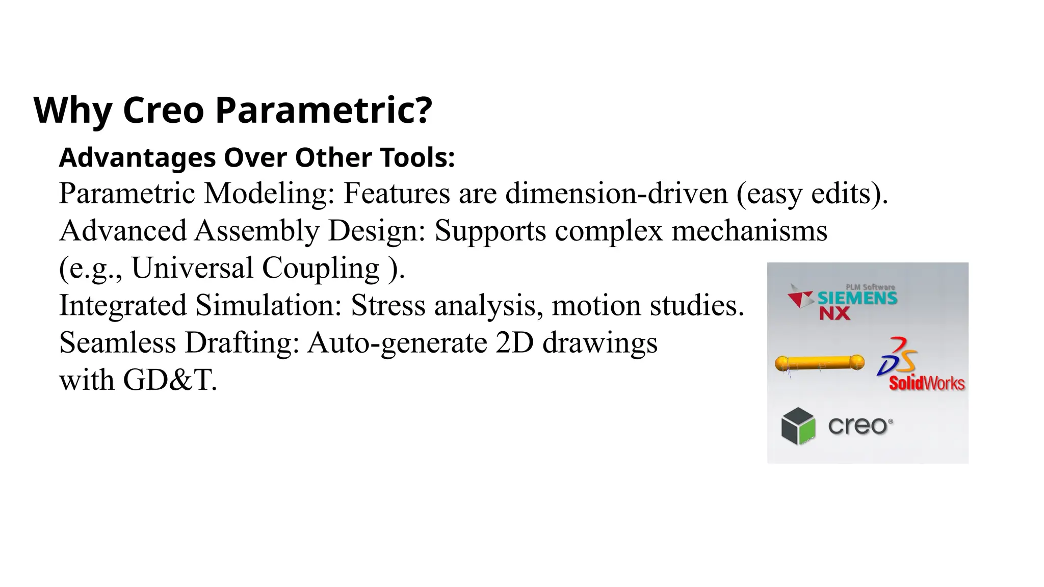 Complete Technical Presentation on Creo Parametric CAD | PPTX