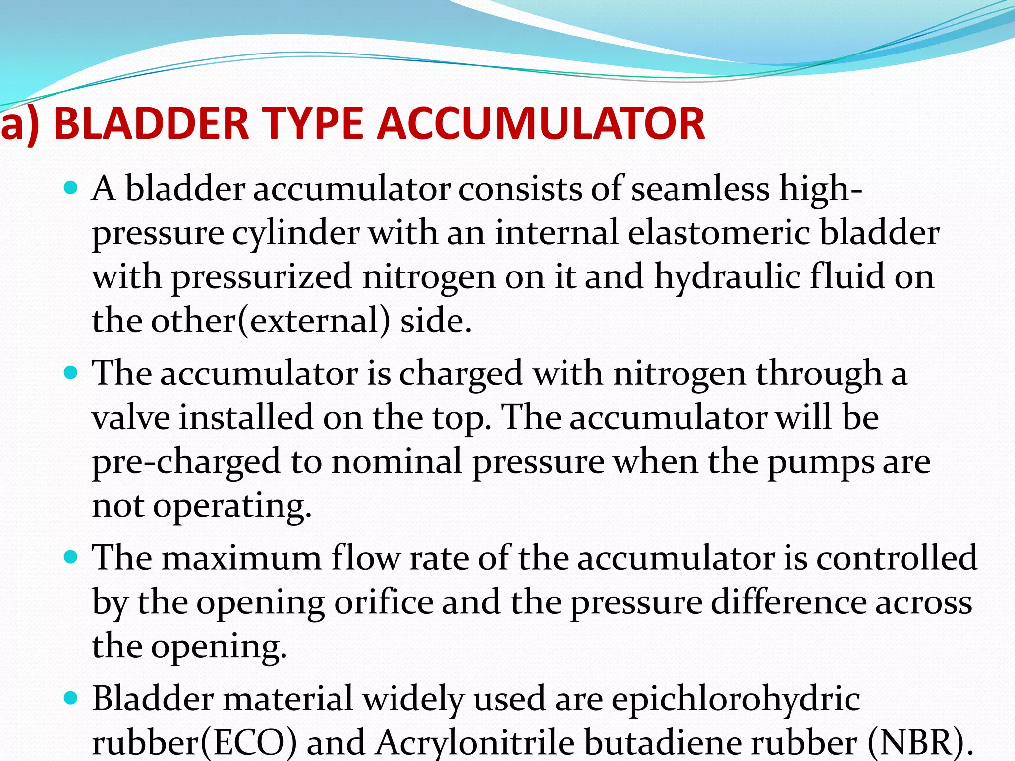 Hydraulic accumulator | PPTX