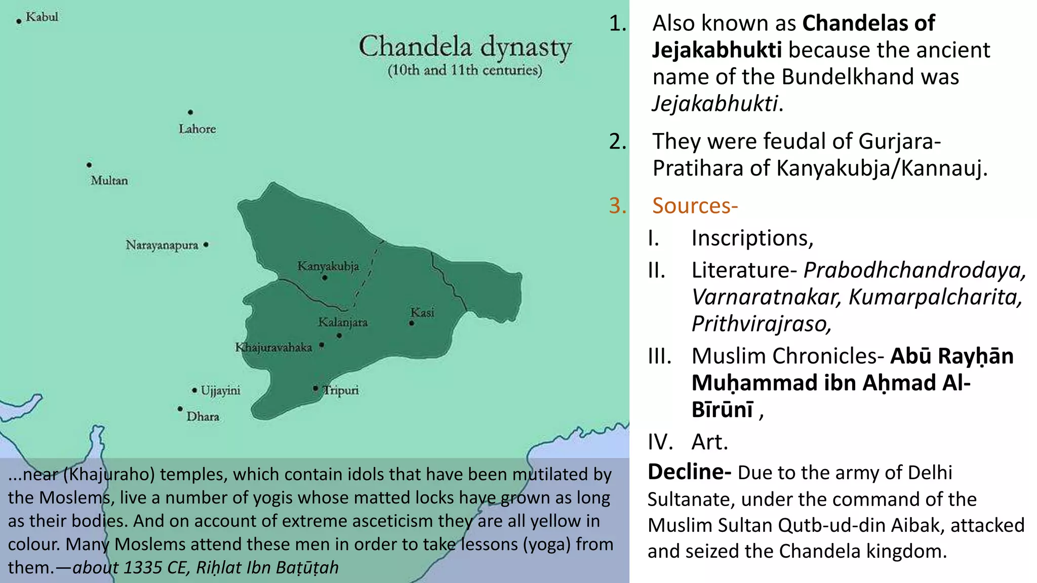 Art of Chandela Period, Central India | PPTX