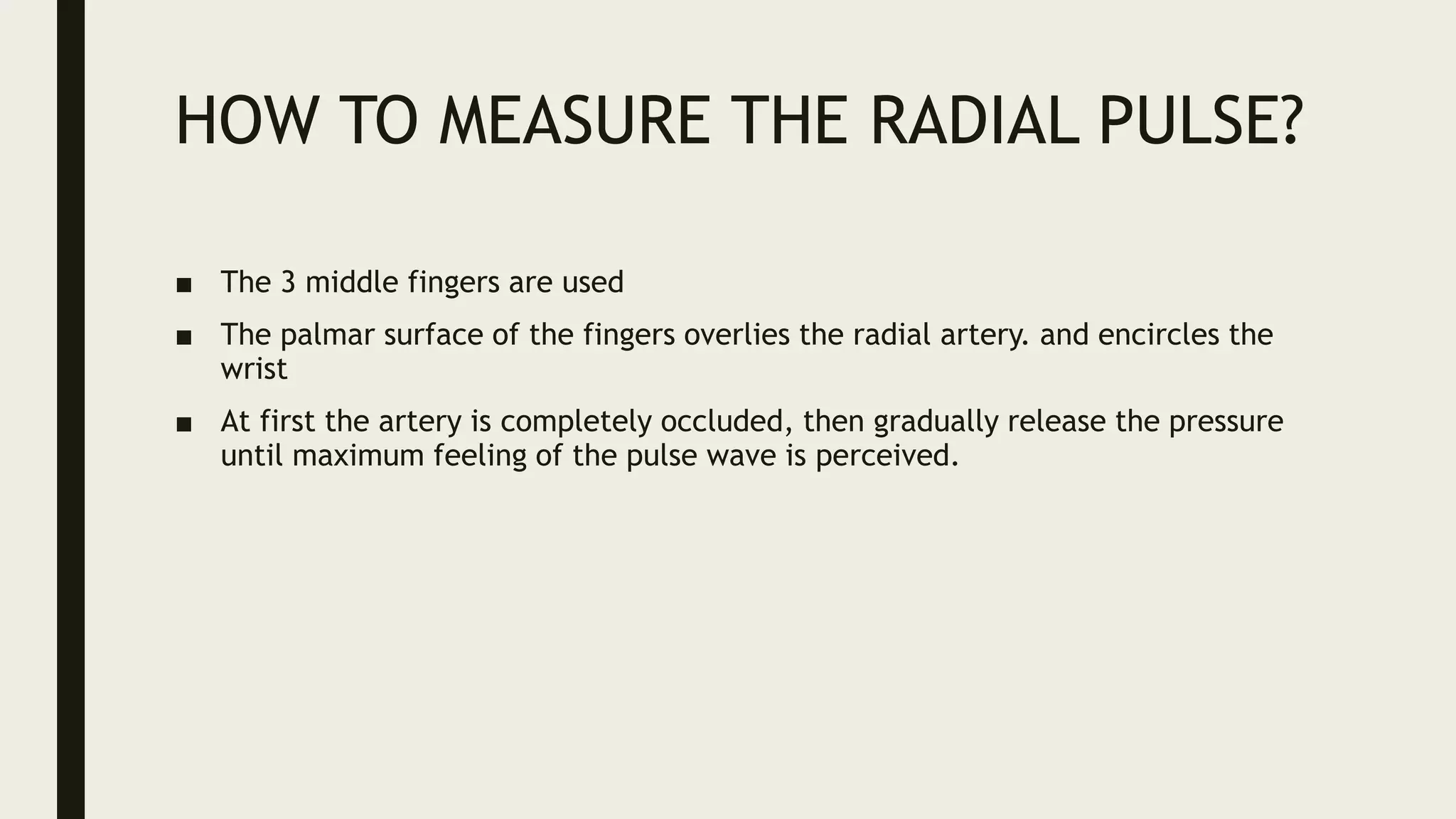 Radial pulse | PPTX