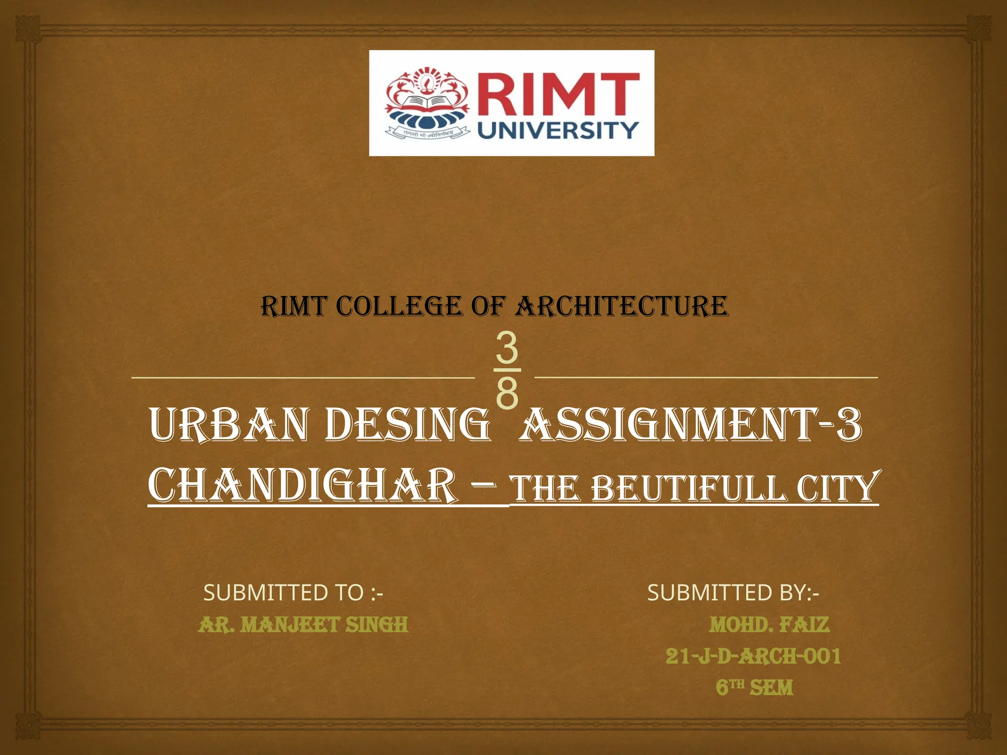 CHANDIGARH Architecture Design and Planning | PPTX