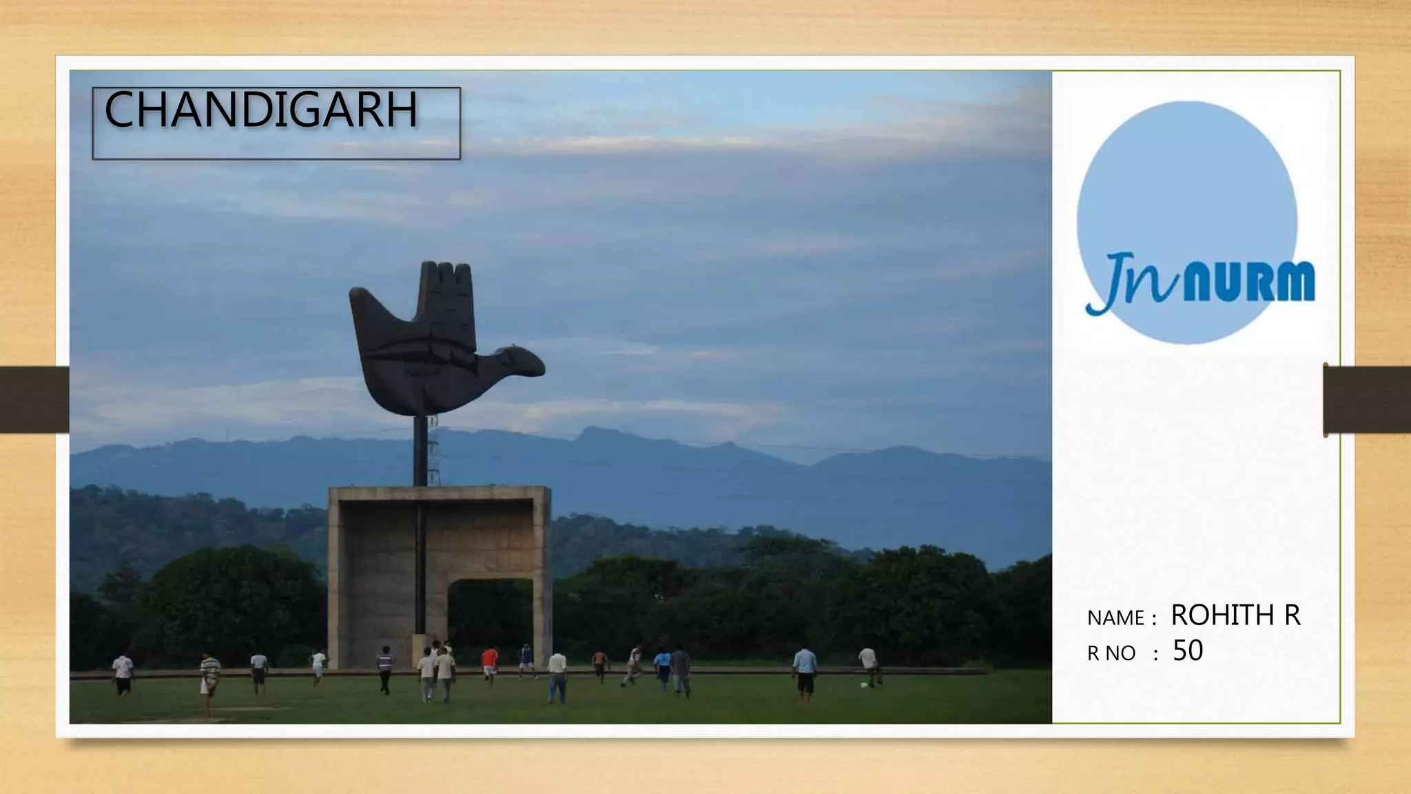 CHANDIGARH - CITY DEVELOPMENT PLAN UNDER JNNURM | PPTX