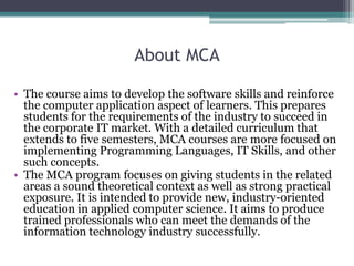 Chandigarh university distance mca | PPT