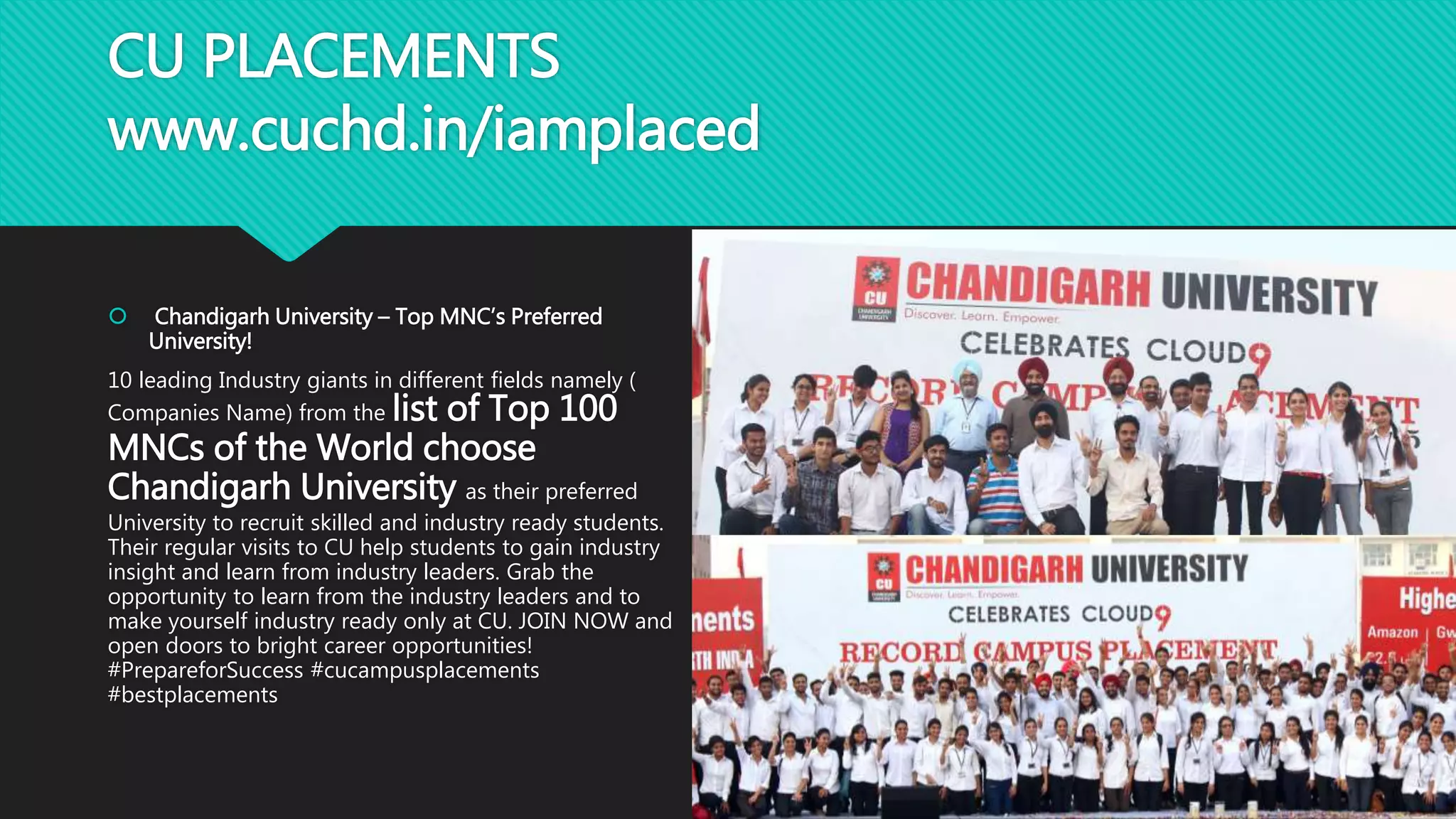 Chandigarh University Placements | PPTX