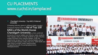 Chandigarh University Placements | PPTX