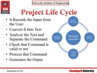 Chandighar University CSE Project | PPT