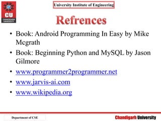 Chandighar University CSE Project | PPT