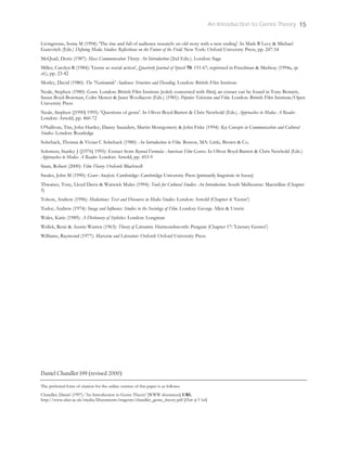 Chandler genre theory | PDF