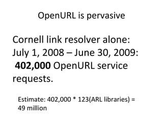 Towards OpenURL Quality Metrics: Initial Findings | PPT