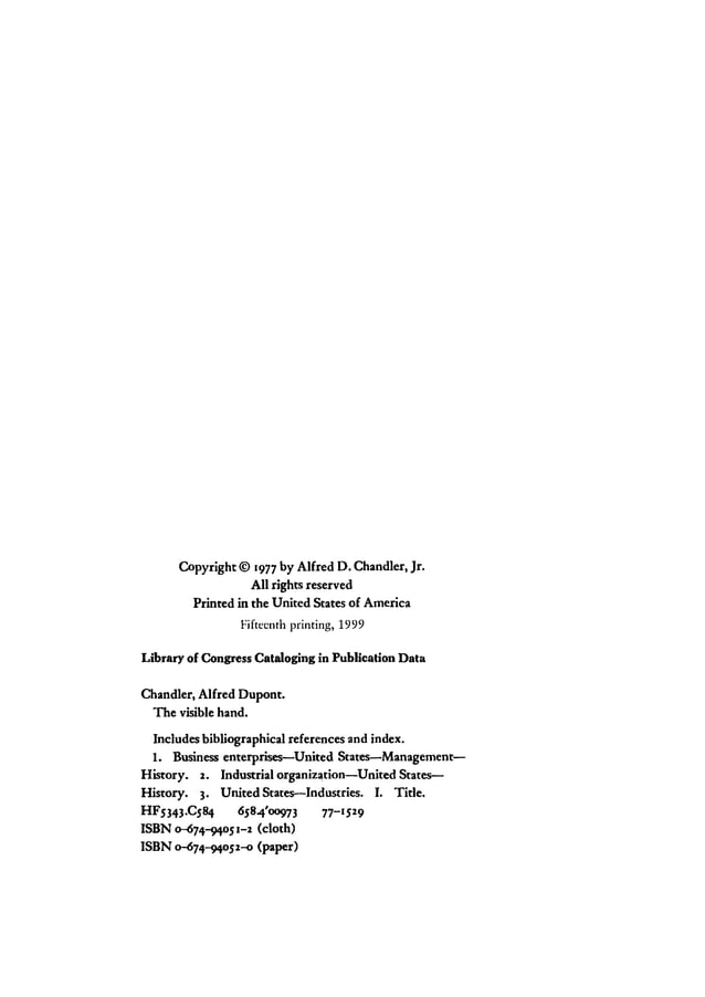 Chandler the visible-hand | PDF