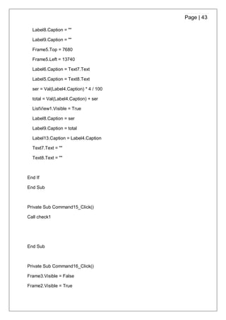 Billing project | PDF