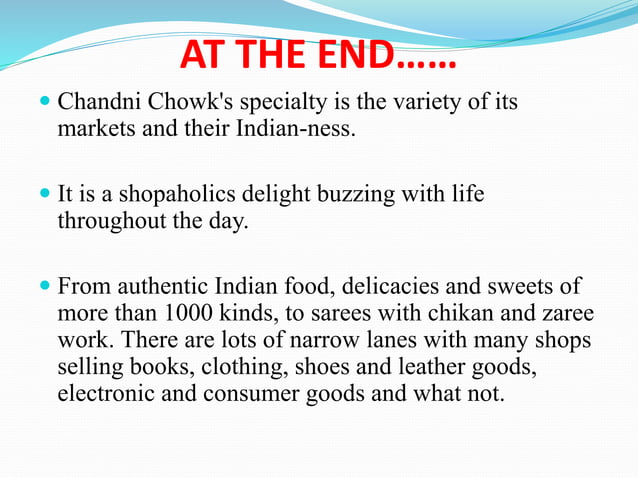 Chandni chowk & consumer personality | PPTX