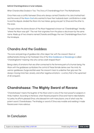 Chandra Dev: Unveiling the Mystery of the Moon God | PDF