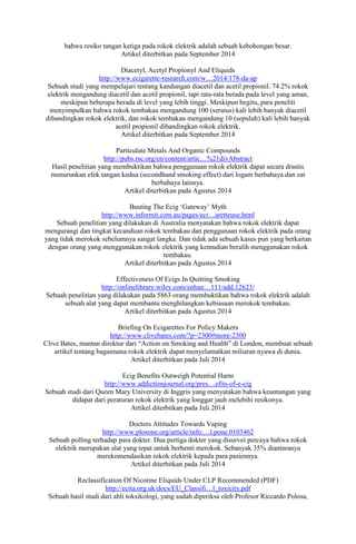 Chandra ekajaya pembohongan publik terkait rokok elektrik | PDF