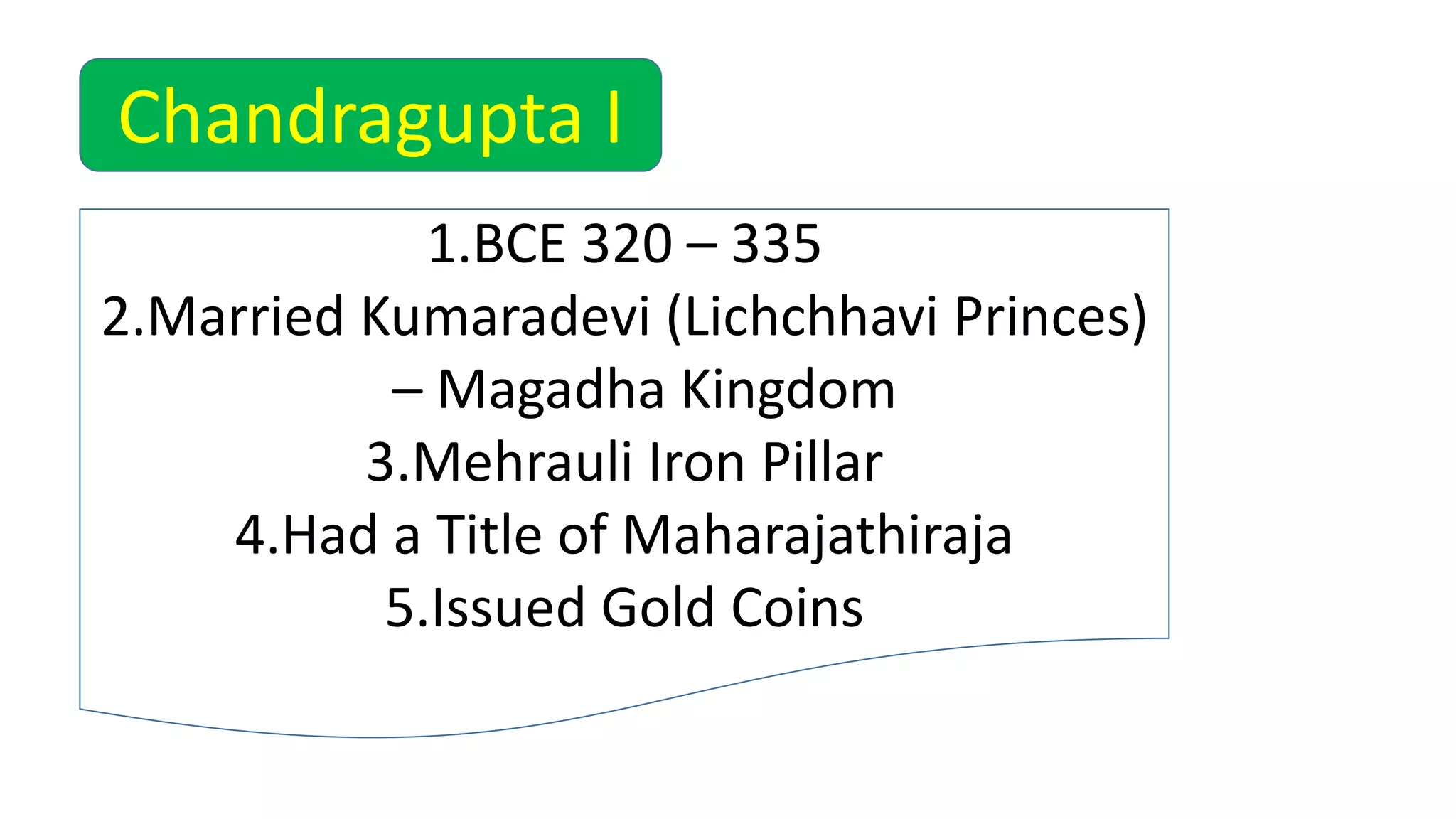 Chandragupta 1 | PPT