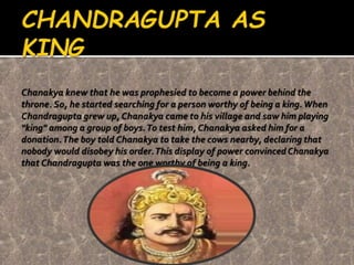 Chandra gupta maurya - ppt | PPTX
