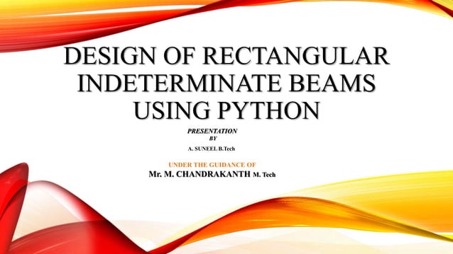 design of rectangular indeterminate beams using python | PPTX ...