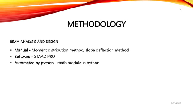 design of rectangular indeterminate beams using python | PPTX | Computer Software and ...
