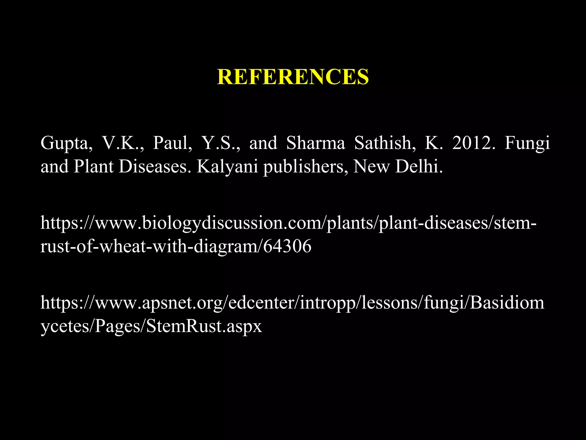 Black stem rust of wheat | PPTX
