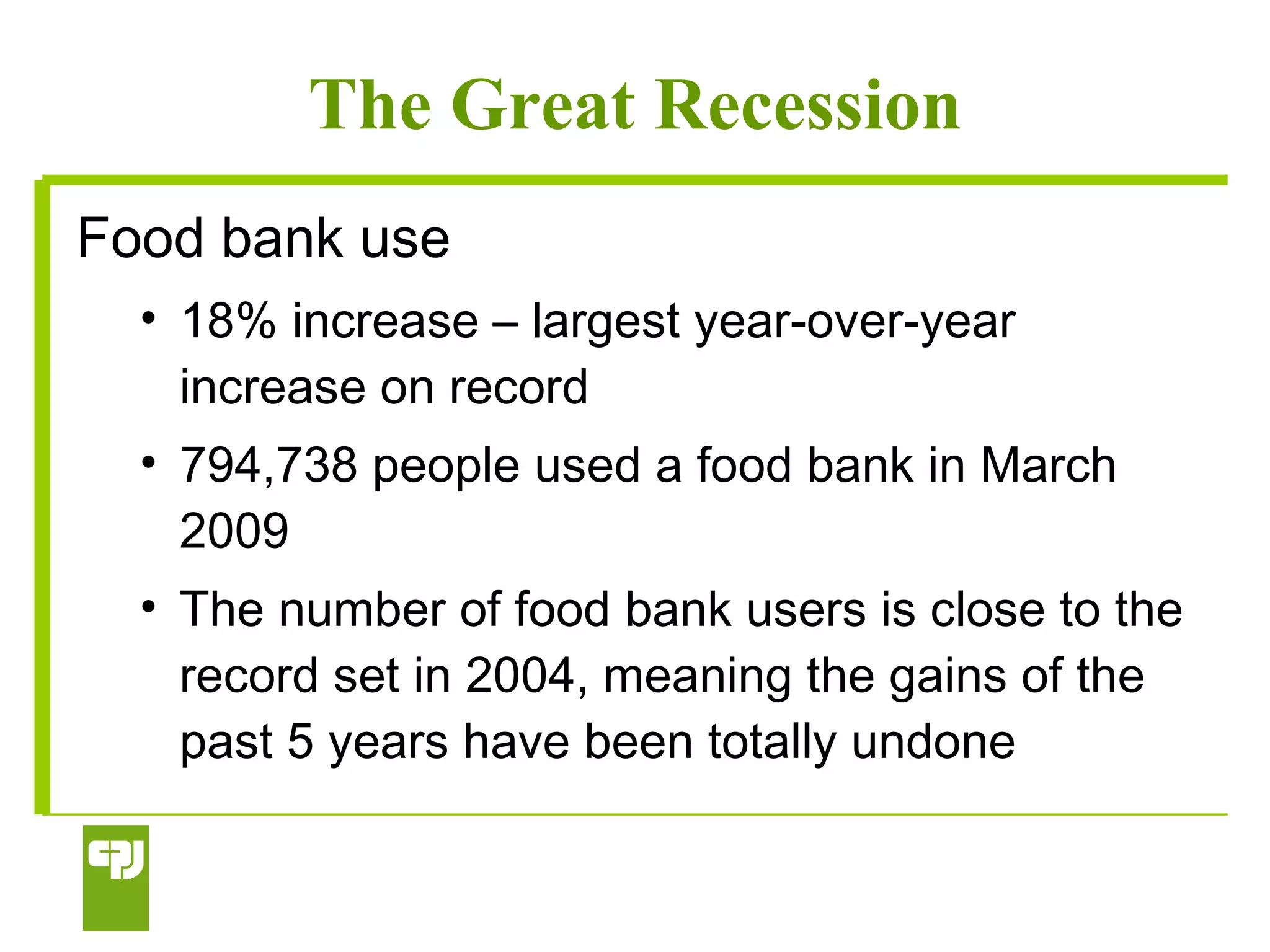 The Great Recession? What Happened to Economic Security in 2009 | PPT