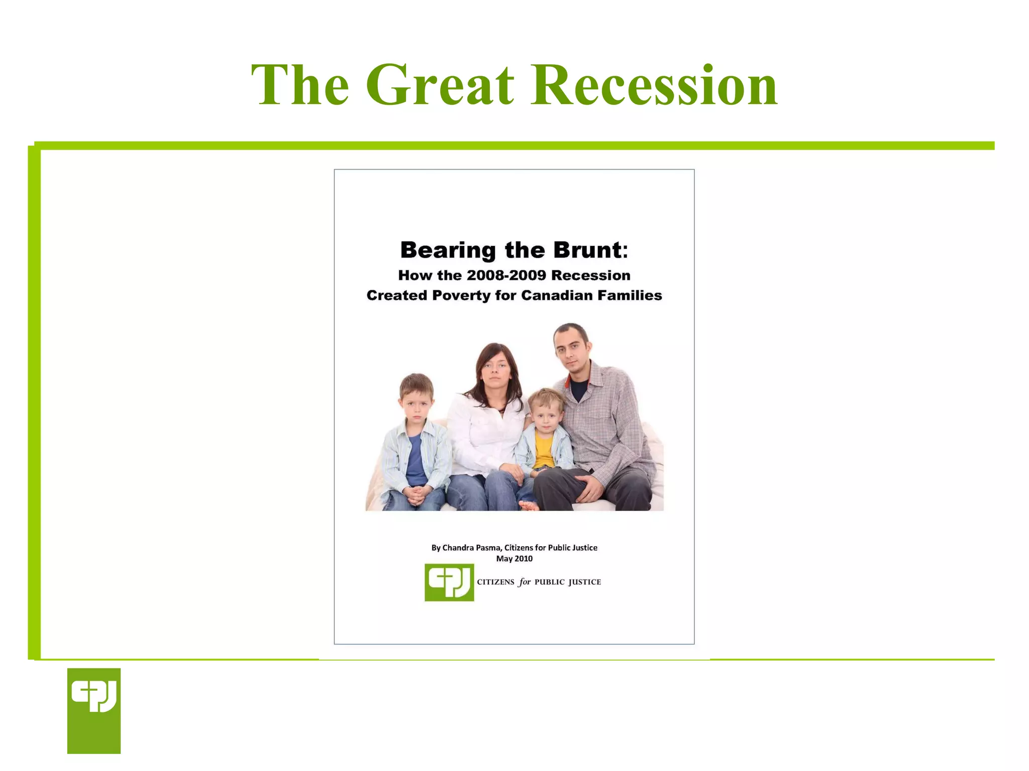 The Great Recession? What Happened to Economic Security in 2009 | PPT