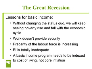 The Great Recession? What Happened to Economic Security in 2009 | PPT