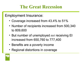 The Great Recession? What Happened to Economic Security in 2009 | PPT