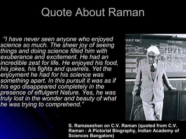 Chandrasekhara venkata raman | PPT