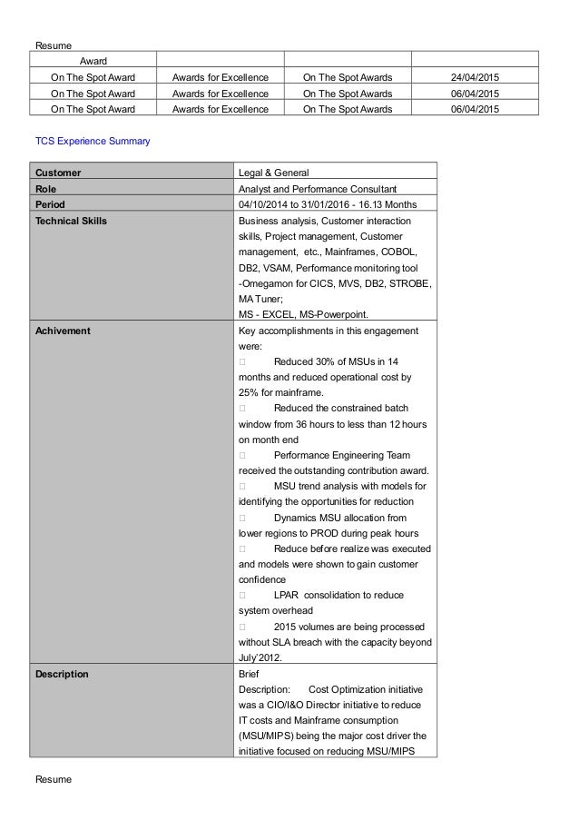 Chandrashekhar resume