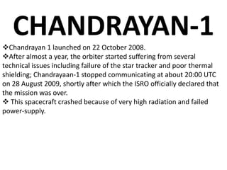 CHANDRAYAN-1 | PPTX