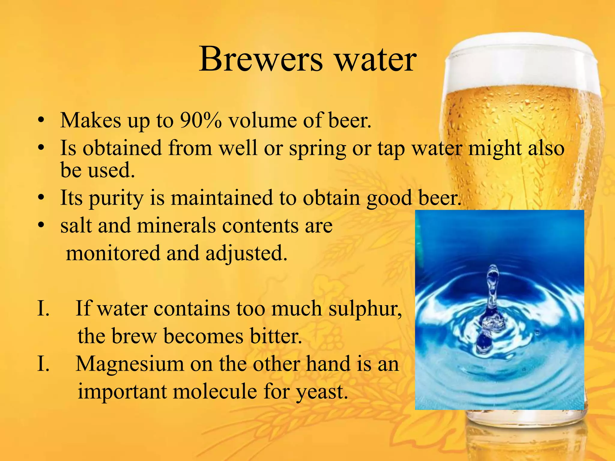 beer processing and health benefits. | PPTX