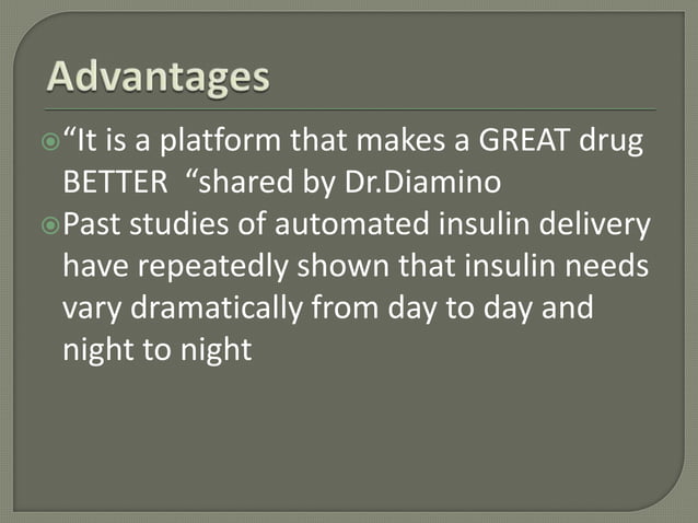 Chandru bionic pancreasss | PPT | Free Download