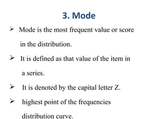 Measure of Central Tendency | PPT