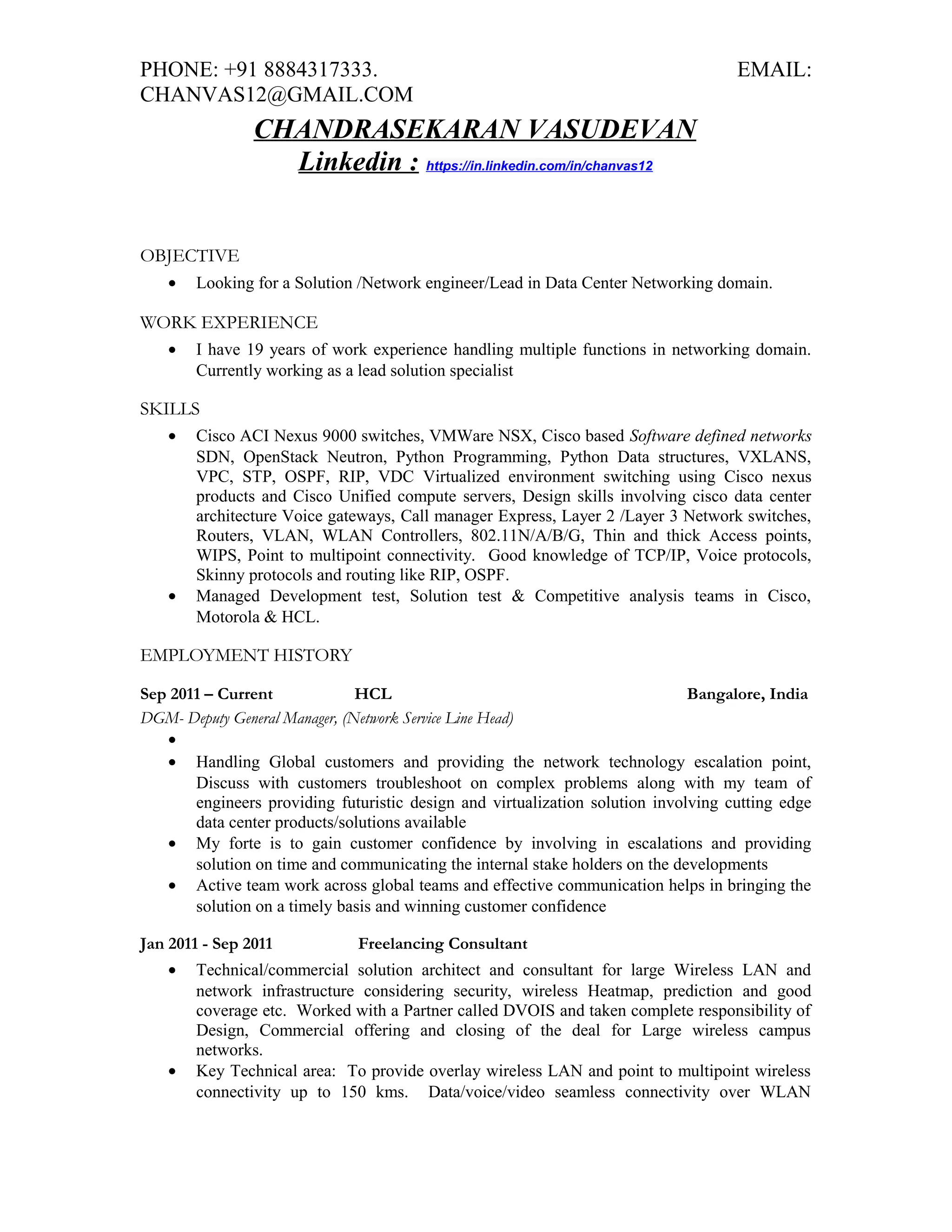 Chandru resume2 15-2016 | DOC