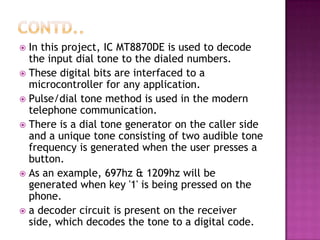 DTMF based load control | PPTX