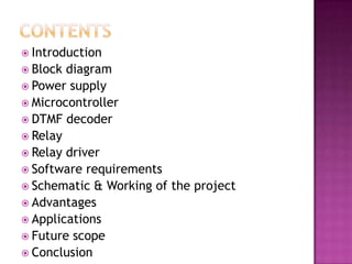 DTMF based load control | PPTX