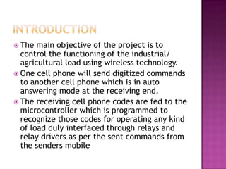 DTMF based load control | PPTX