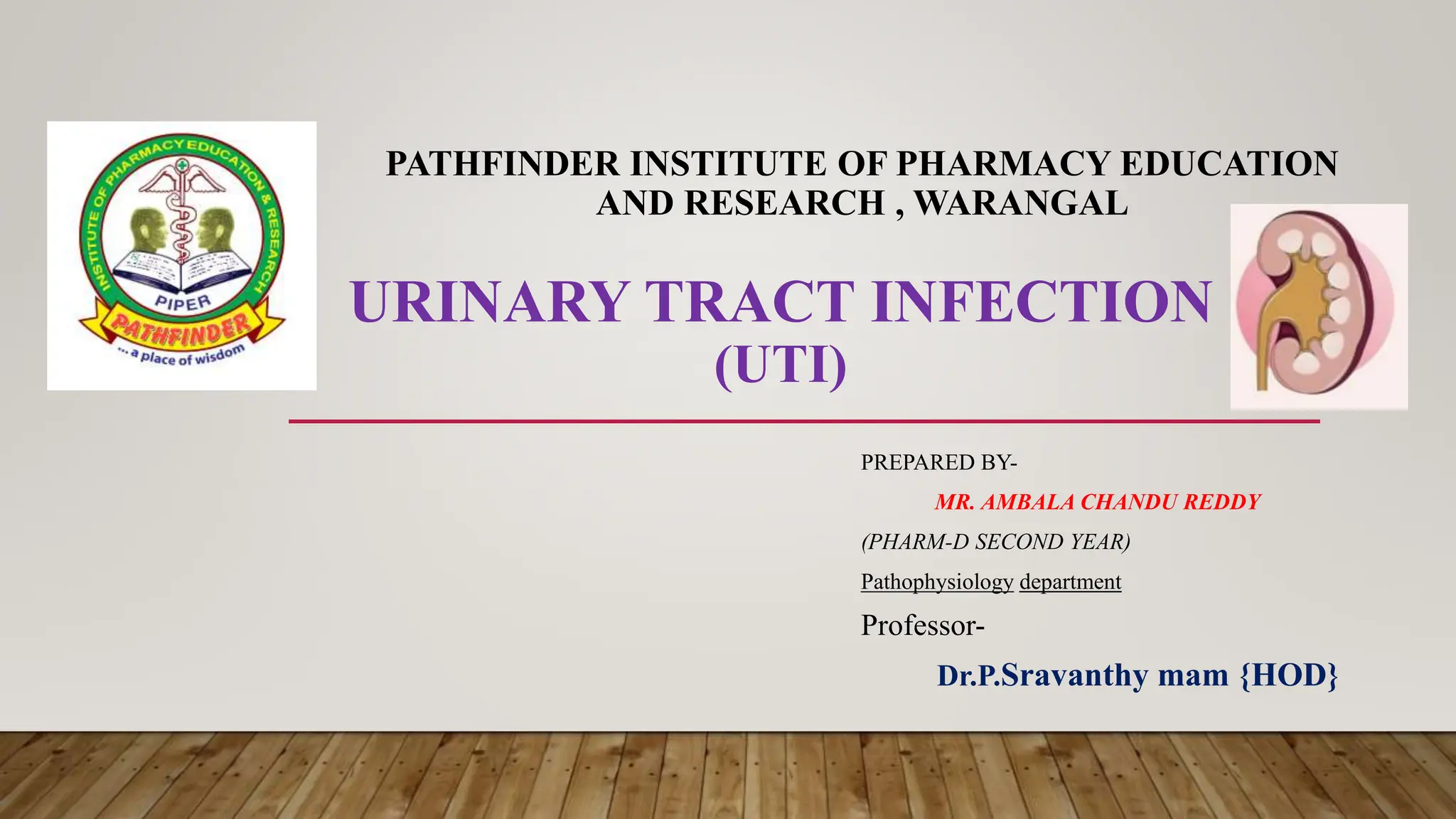 Urinary tract infections-(UTI) pptx slide share | PPTX