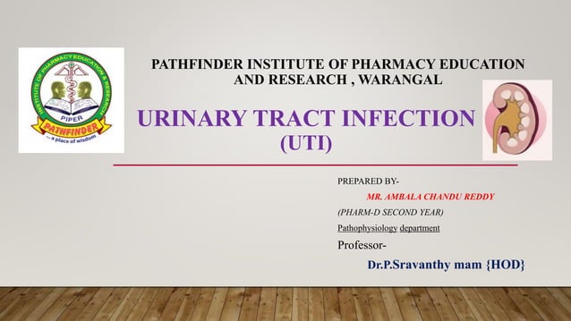 Urinary tract infections-(UTI) pptx slide share | PPT