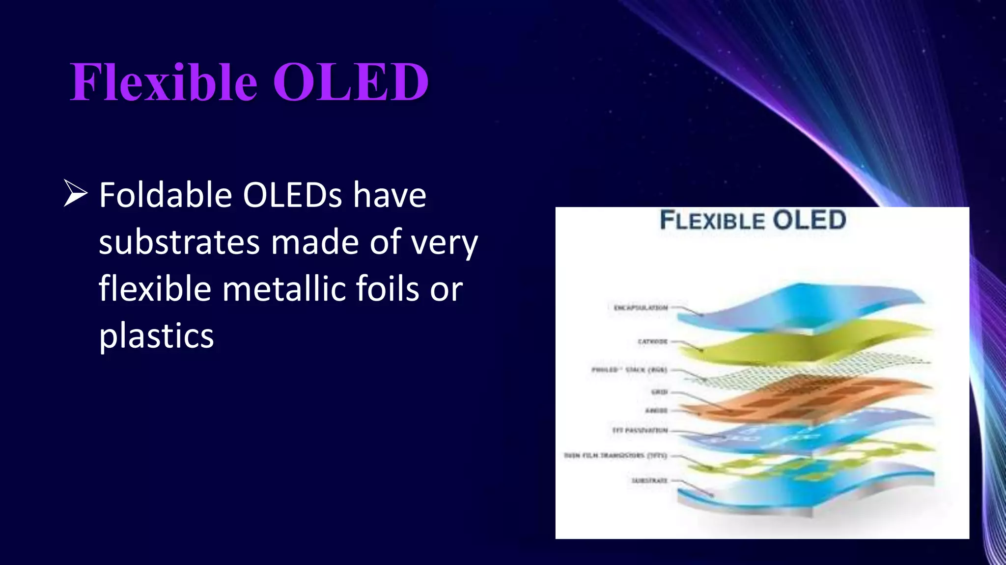 oled(organic light emmiting diode) ppt(power point presentation) | PPTX