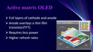 oled(organic light emmiting diode) ppt(power point presentation) | PPT