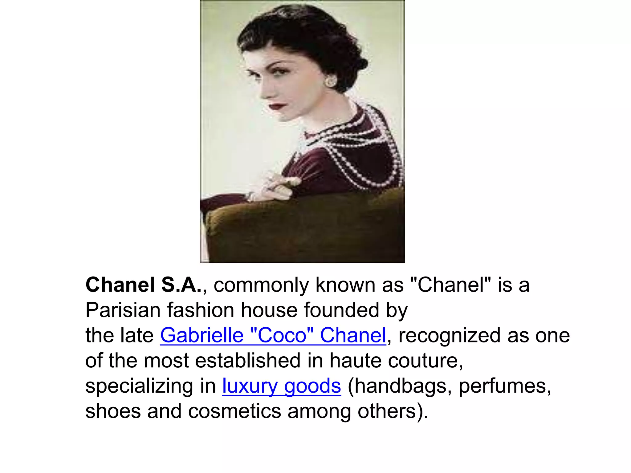 Chanel final presentation | PPTX