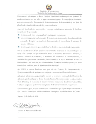 Perfil do distrito de Changara - Tete | PDF