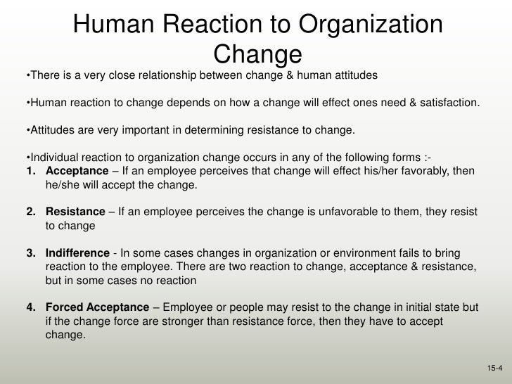 06 Common Reactions Of Employees To Organizational Change – PRWE