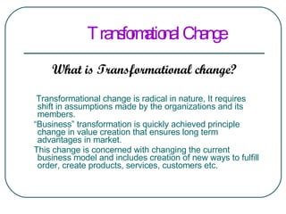 Change` | PPT | Business | Business and Finance